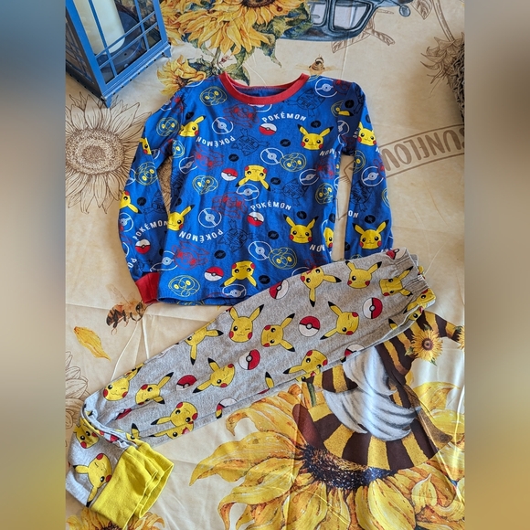 Pokemon | Pajamas | Pokemon Kids Pajamas Set Blue And Gray Size Boy 7 ...